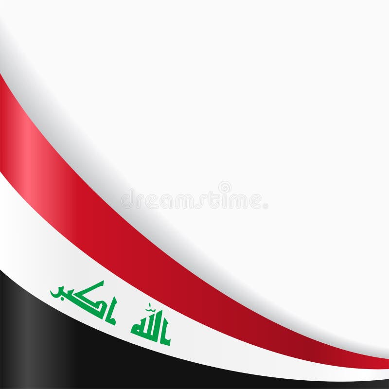 Iraqi Flag Background. Vector Illustration. Stock Vector - Illustration ...