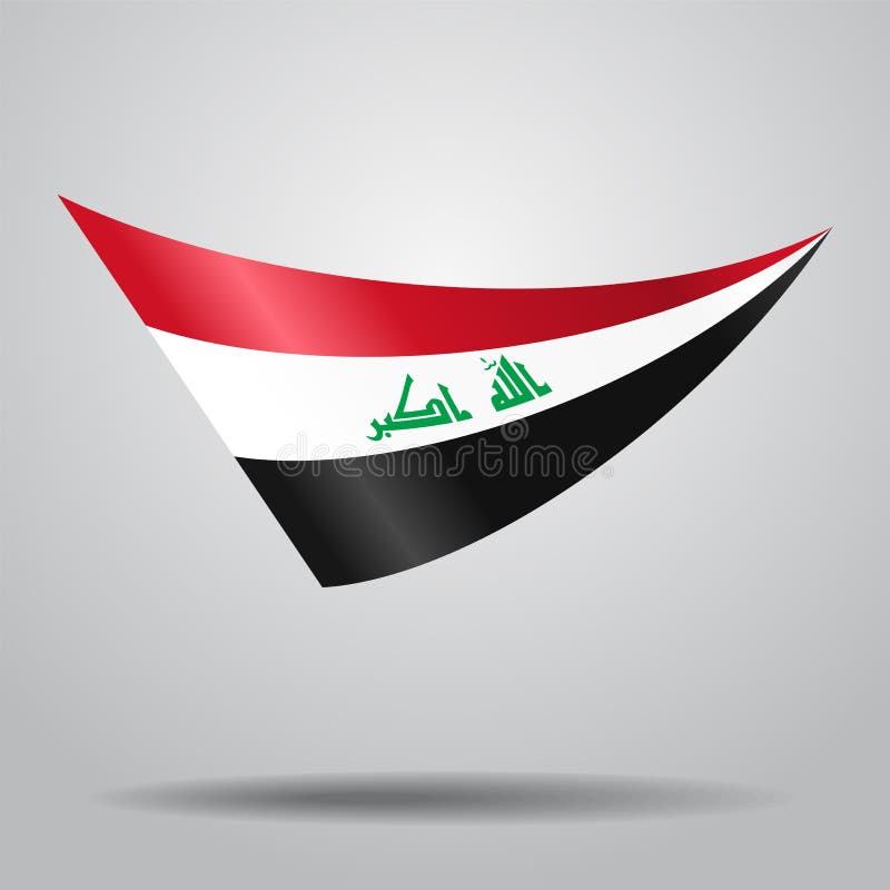 Iraqi Flag Background. Vector Illustration. Stock Vector - Illustration ...