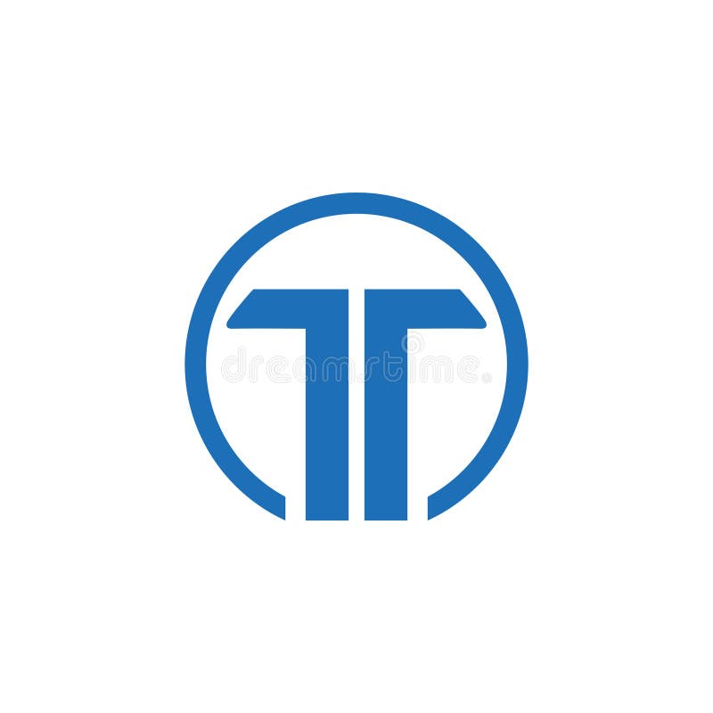 T Logo Design Easy Catchy T Symbol Aa2 Stock Vector - Illustration of ...