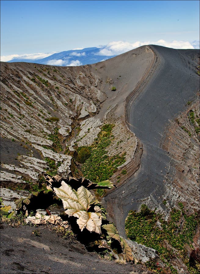 Irazu Volcano Crater stock photo. Image of mountainous - 8151854