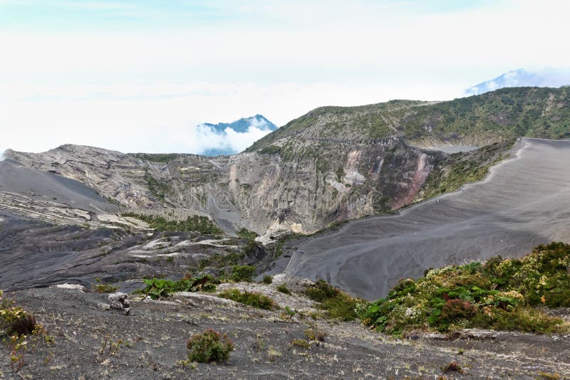 Irazu Volcano Crater stock photo. Image of mountainous - 8151854