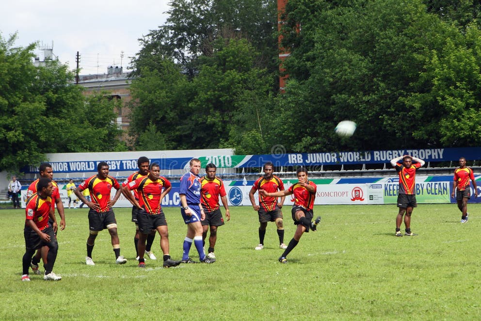 IRB Junior World Rugby Trophy Editorial Image - Image of guinea, ball ...