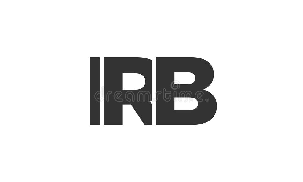 IRB Logo Design Template with Strong and Modern Bold Text. Initial ...