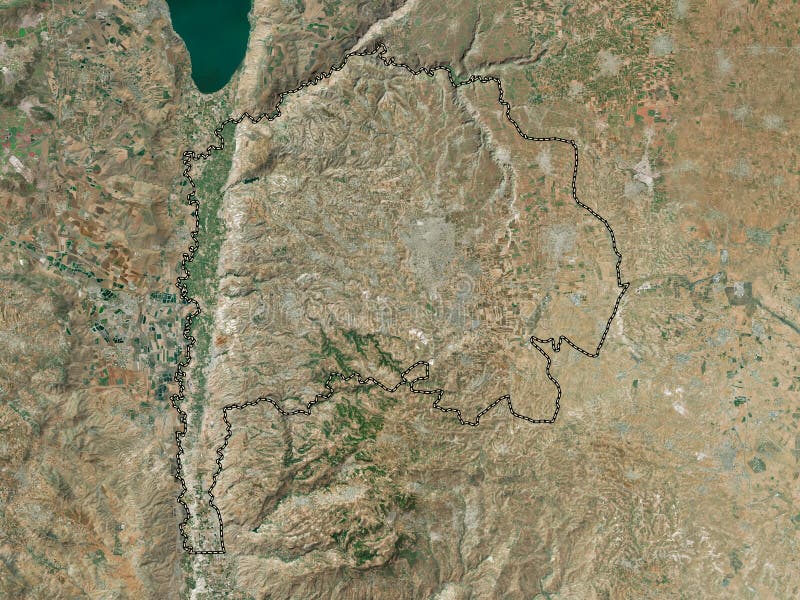 Irbid, Jordan. High-res Satellite. No Legend Stock Illustration ...