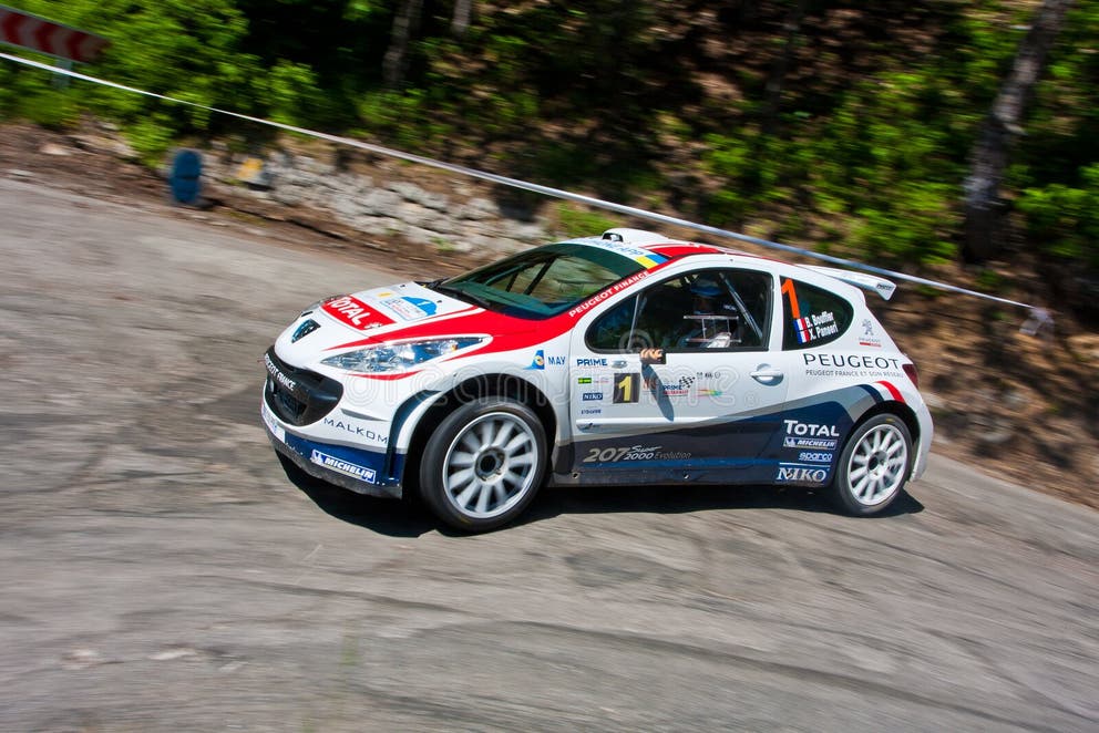 IRC Yalta Prime Rally 2011 editorial stock image. Image of hanninen ...