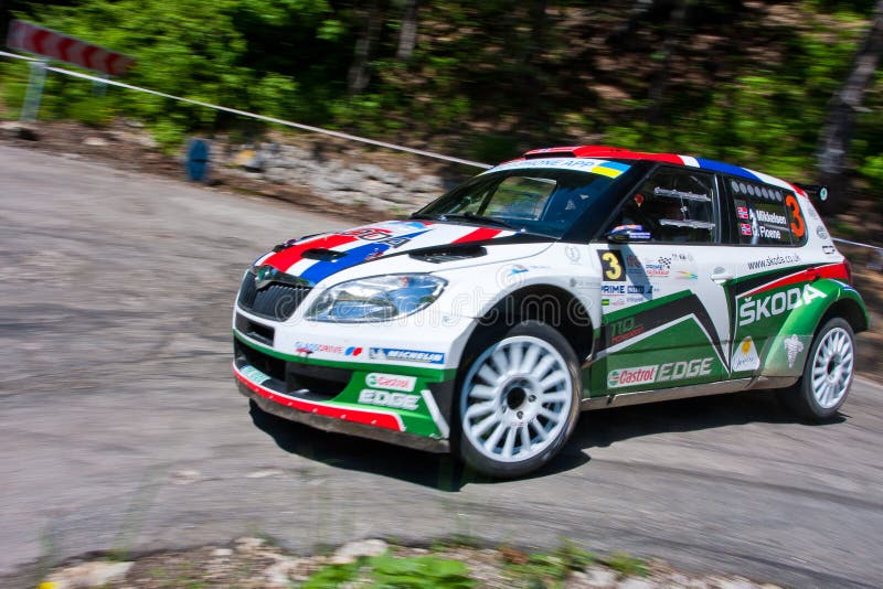 Ford focus wrc rally car editorial photography. Image of races - 27816507