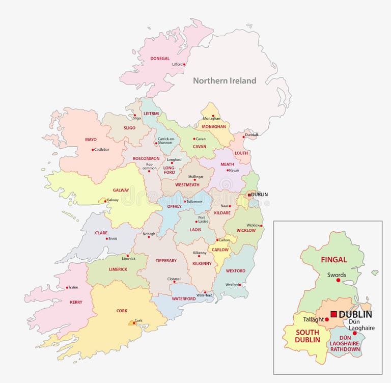 Map Irish Counties Stock Illustrations – 135 Map Irish Counties Stock ...