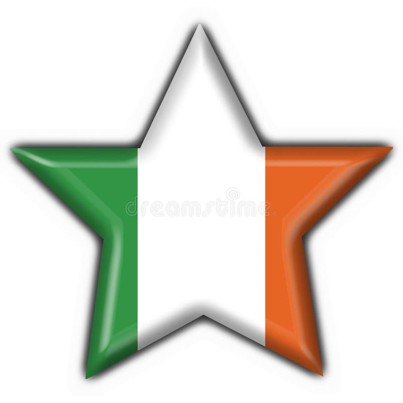 Ireland Button Flag Star Shape Picture. Image: 6554679