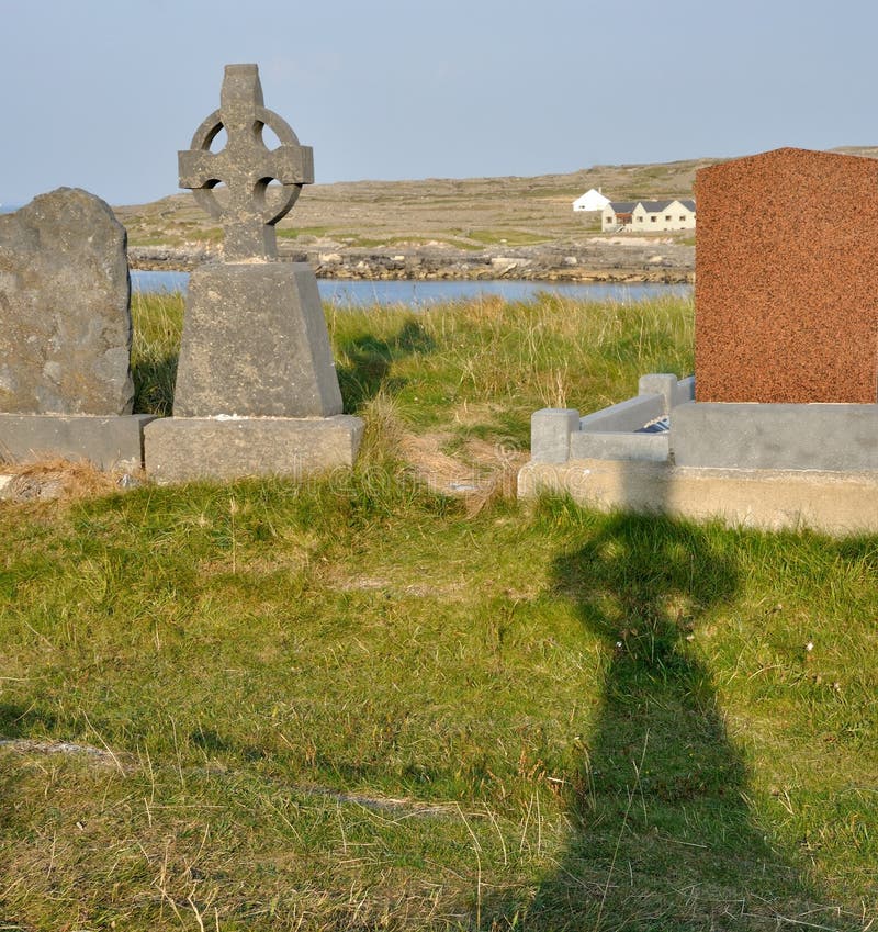 Ireland Cemetery Tomb Shadow Stock Photo - Image of architecture ...