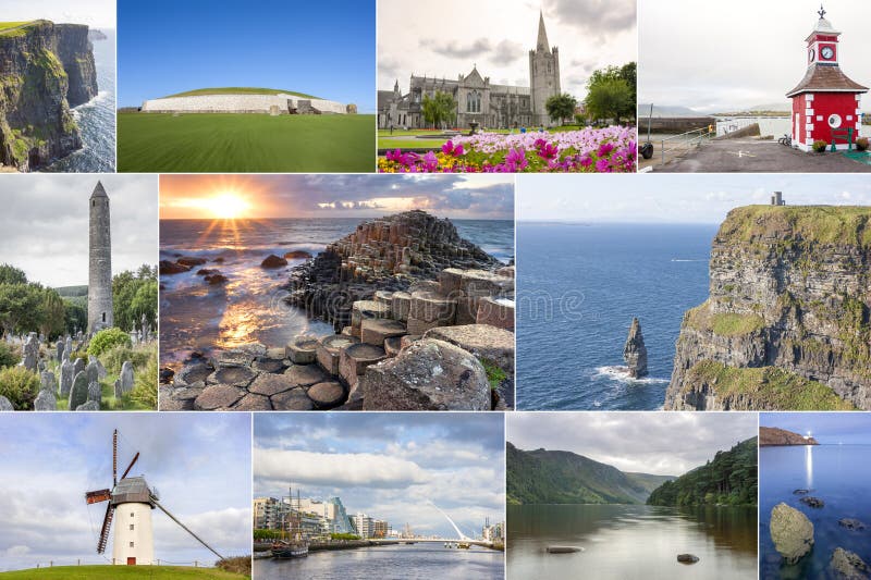 Ireland country collage stock photo. Image of country - 48088686