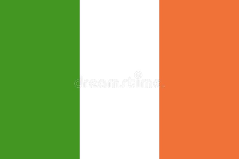 Ireland Flag National Emblem Graphic Element Illustration Stock Vector ...