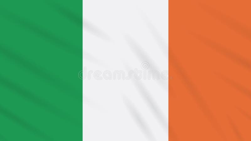 Ireland Flag Waving Animation Stock Footage - Video of national ...