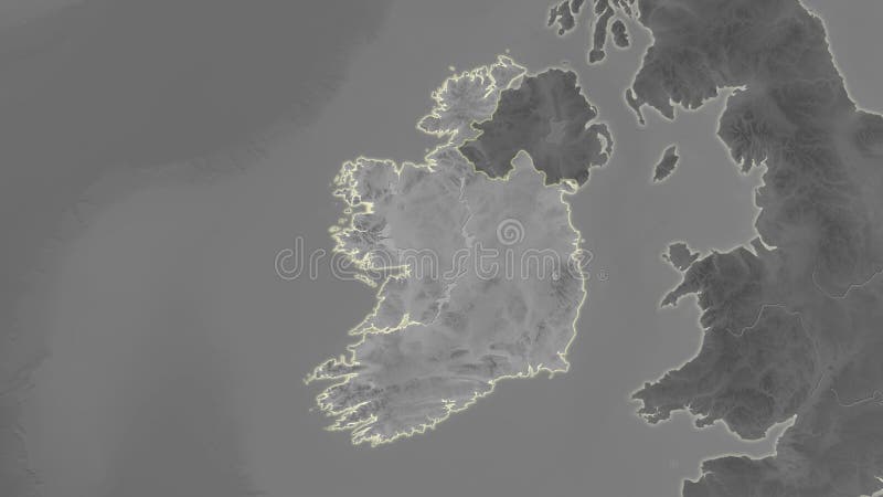 Ireland Grayscale Map Stock Illustrations – 140 Ireland Grayscale Map ...
