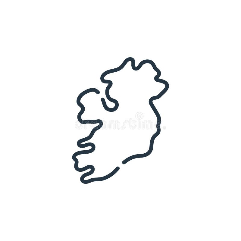 Ireland Icon Vector from Ireland Concept. Thin Line Illustration of ...