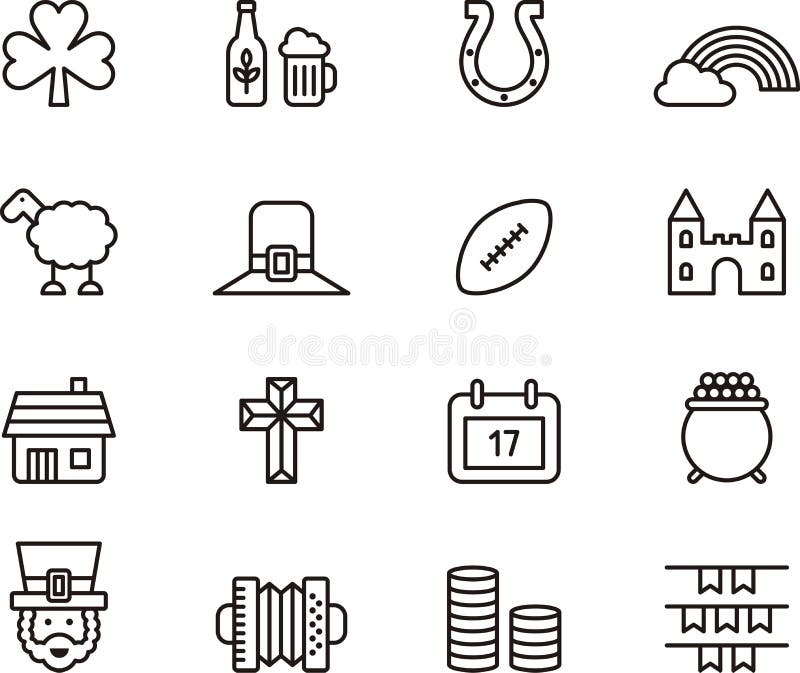 Ireland icons stock vector. Illustration of icons, irish - 41787779
