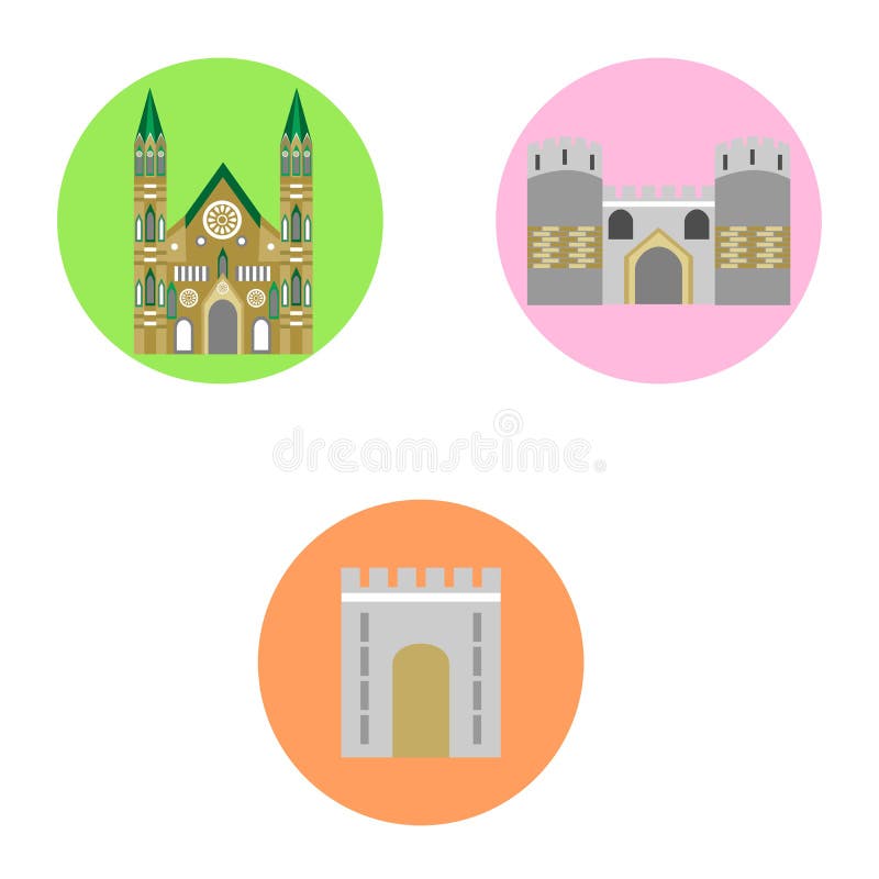 Ireland icons set stock vector. Illustration of country - 96698967