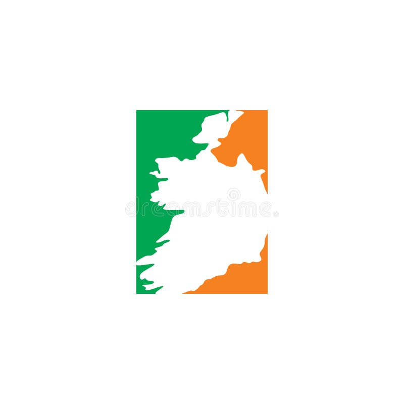 Ireland Map Logo Icon Vector Symbol Element Stock Vector - Illustration ...