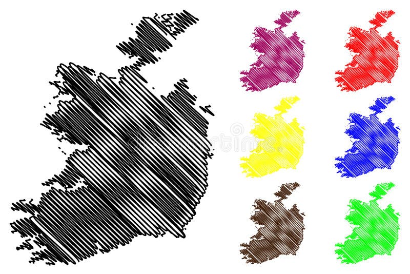 Ireland map vector stock vector. Illustration of graphic - 99890420