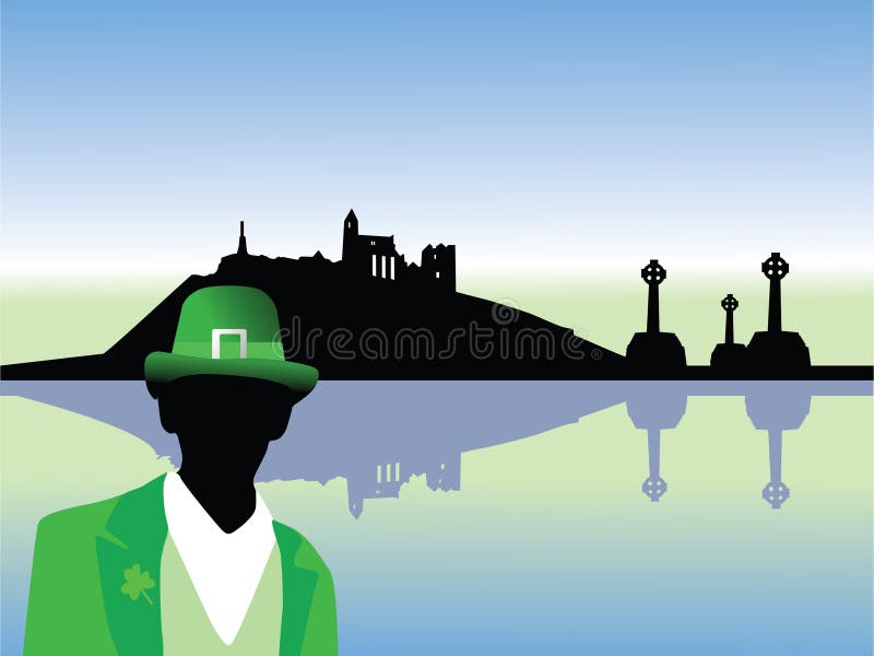Ireland scenery vector stock vector. Illustration of europe - 11895997