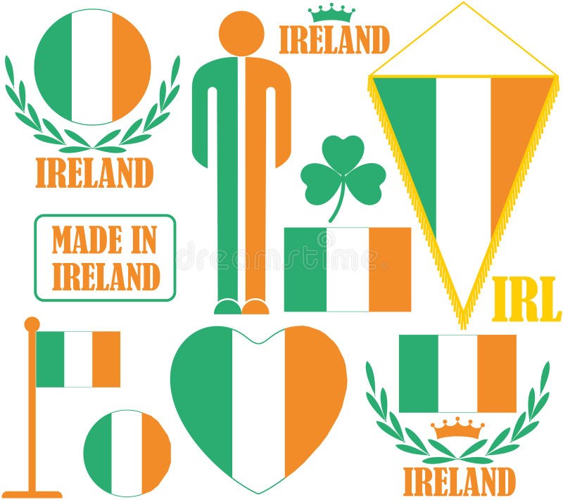Ireland stock vector. Illustration of element, vintage - 49428100