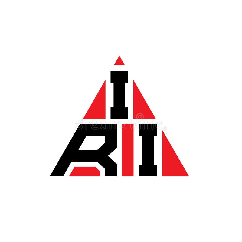 IRI Triangle Letter Logo Design with Triangle Shape. IRI Triangle Logo ...