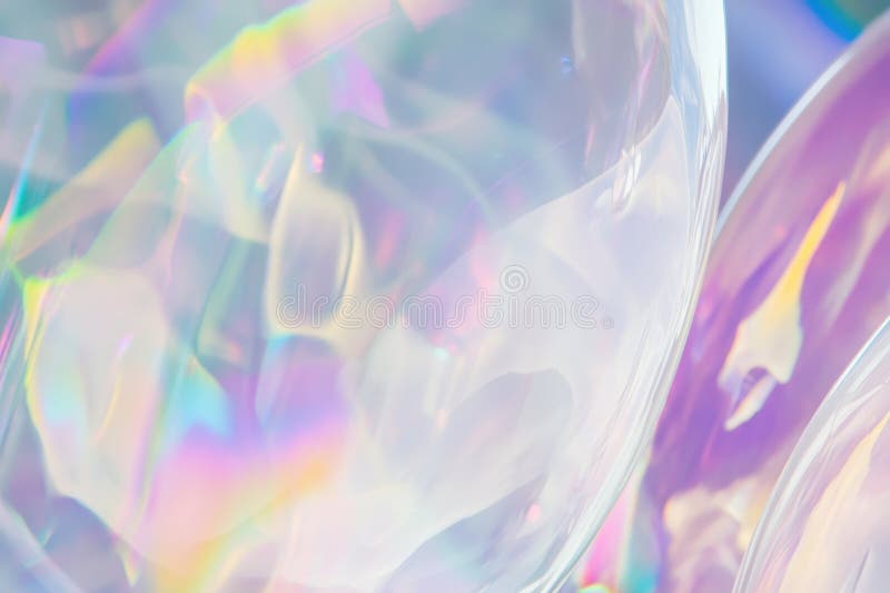 Iridescent Abstract Background with Soft Pastel Colors and Light ...