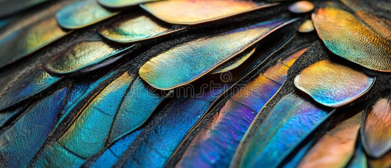 Iridescent Beetle Wings Showcase Vibrant Textures and Reflections Under ...