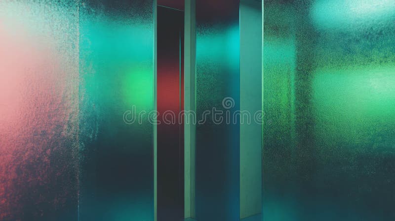 Iridescent Blue and Green Wall Texture with Subtle Light Reflections ...