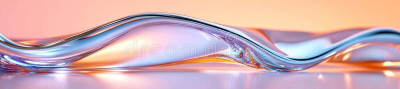Iridescent Chrome Mirror with a Melting Distorted Frame Stock ...