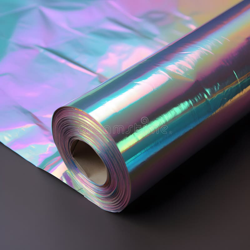 Iridescent Chrome Wavy Gradient Cloth Fabric Stock Illustration ...