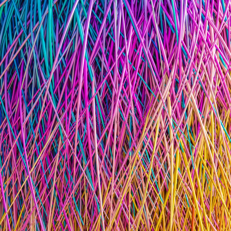 Iridescent Colored Threads that Intertwine Stock Illustration ...