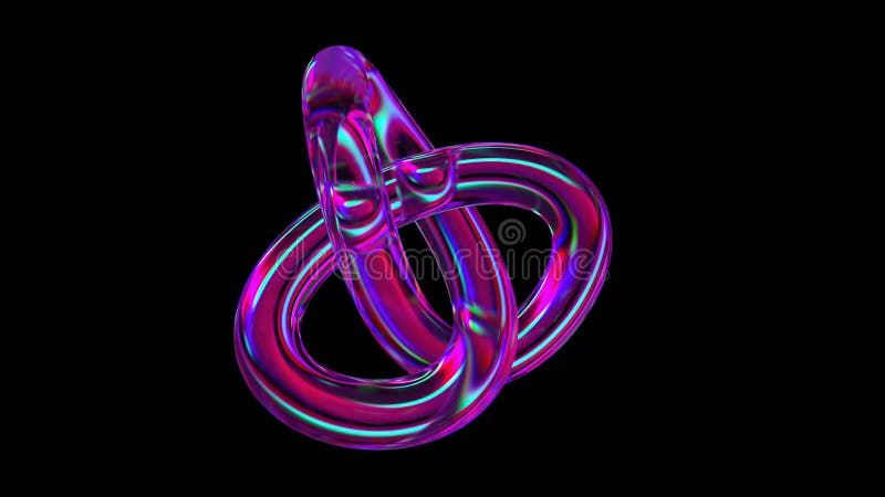 Iridescent 3d element stock illustration. Illustration of metallic ...