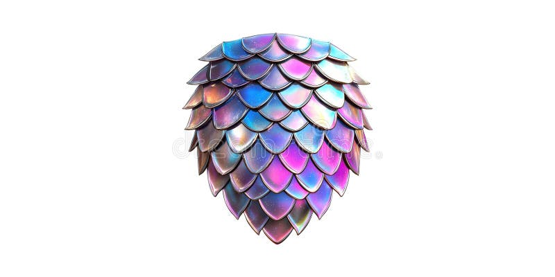 Iridescent Dragon Scale Pattern. Fantasy and Mythical Design Element ...