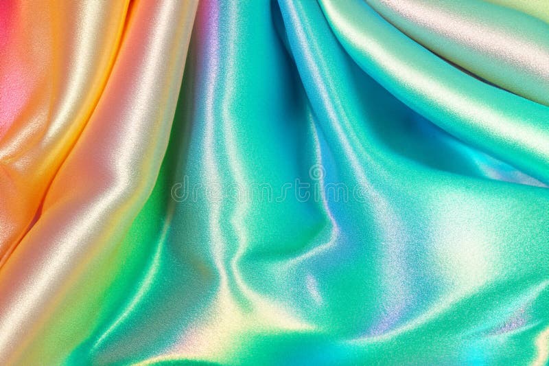 Iridescent Fabric Background. Shiny Mother of Pearl Fabric, Bright ...
