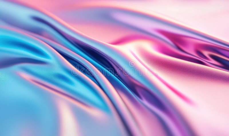 Iridescent Fabric Flows in a Stunning Display of Rainbow Colors ...