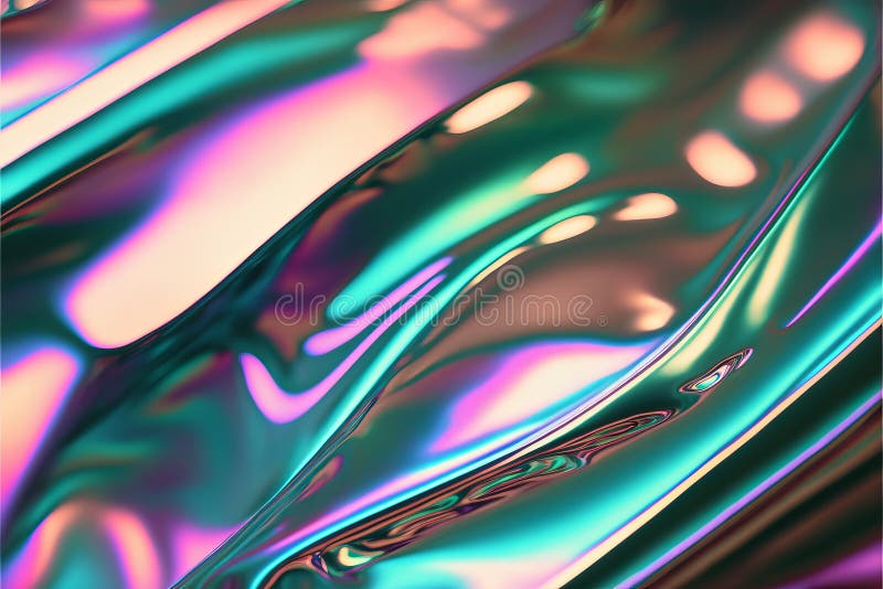 Iridescent Foil Texture Holographic Background Overlay Stock ...