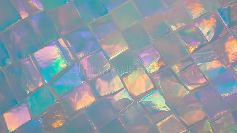 Iridescent Glass Mosaic Wall Texture with Diffused Colors for Creative ...