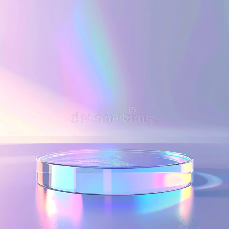 Iridescent Glass Product Display Platform Stock Illustration ...