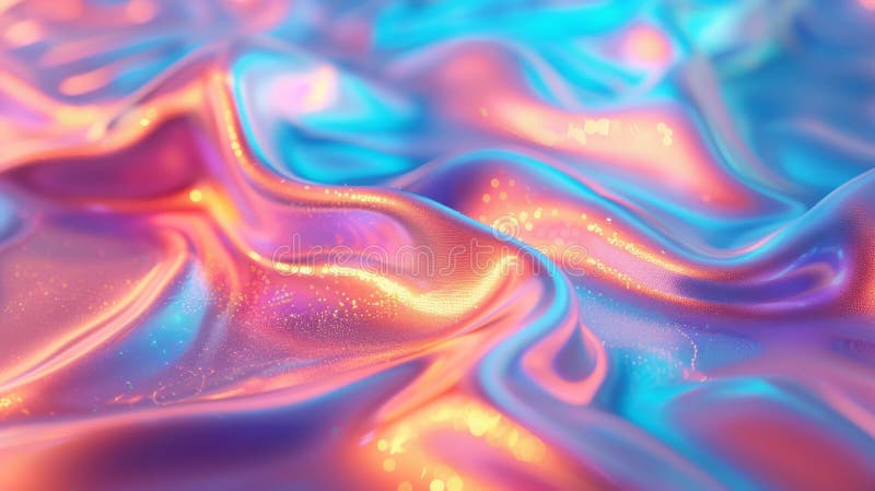 Iridescent Gradient Fabric Creates a Mesmerizing Abstract Background ...