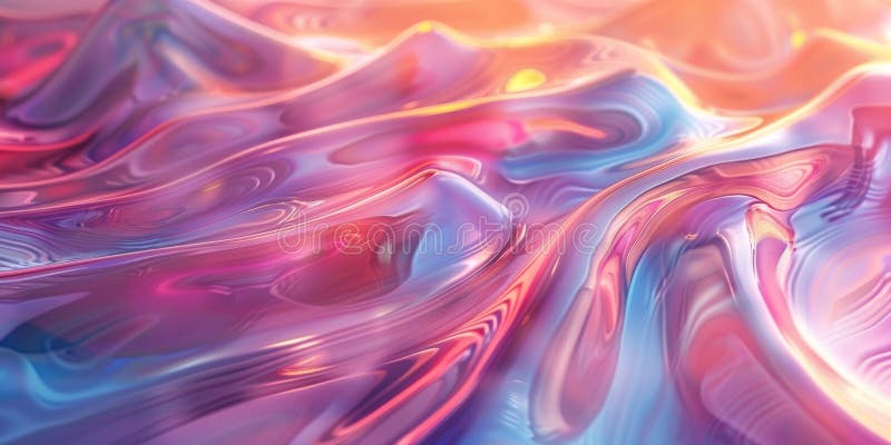 Iridescent Holographic Color Gradient Background Stock Image - Image of ...