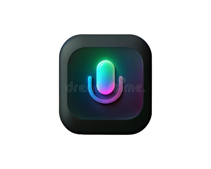 Iridescent IoT Sensor Icon Isolated on White Background Stock ...