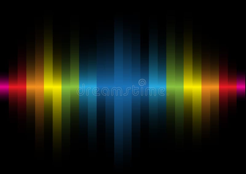 Iridescent Light on a Black Background Stock Vector - Illustration of ...