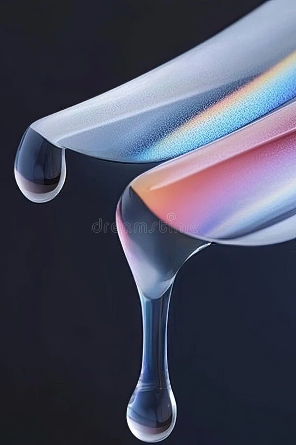 Iridescent Liquid Gradient Background with Vibrant Colors Flowing ...