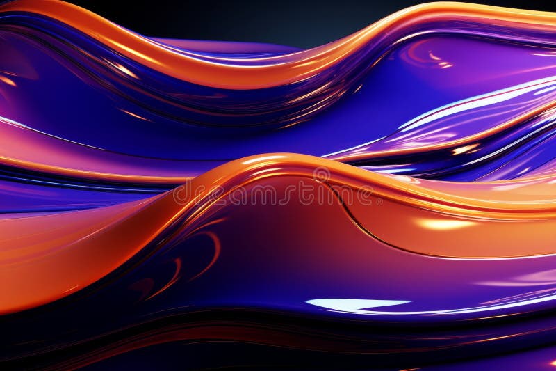 Iridescent Liquid Three-dimensional Texture,vibrating Color Effect,high ...