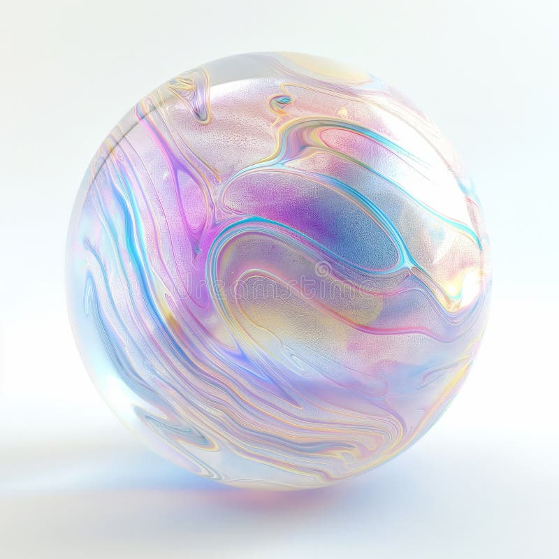 Iridescent Marble Sphere stock photo. Image of marble - 314937126