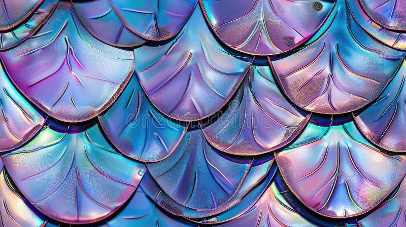Iridescent Mermaid Scales Pattern, Holographic Rainbow Stock Photo ...