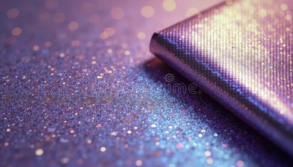 Iridescent Metallic Wrapping Paper Background with Glitters, Iridescent ...