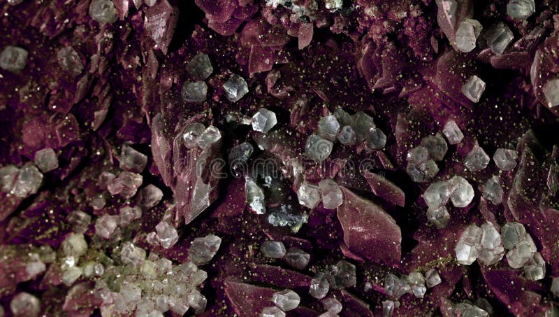 Iridescent Natural Tructured Geometric Calcite Crystals. Texture of ...