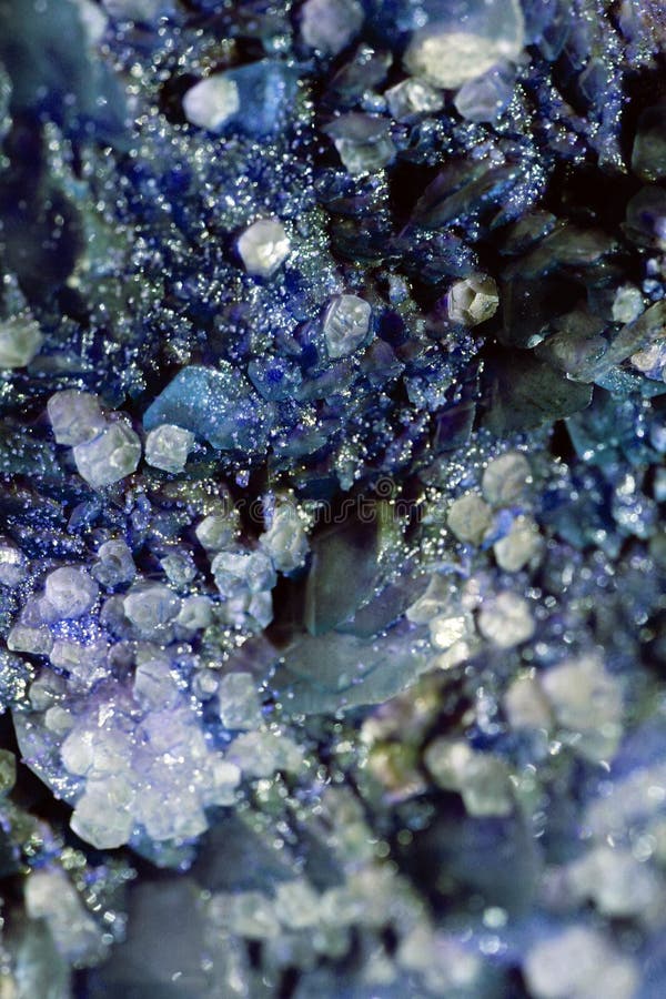 Iridescent Natural Tructured Geometric Calcite Crystals. Texture of ...