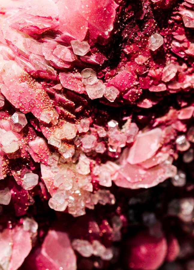 Iridescent Natural Tructured Geometric Calcite Crystals. Texture of ...